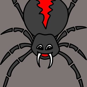 "Red-Backed Spider. Iconic Australian Animal." Sticker for Sale by BOLD ...