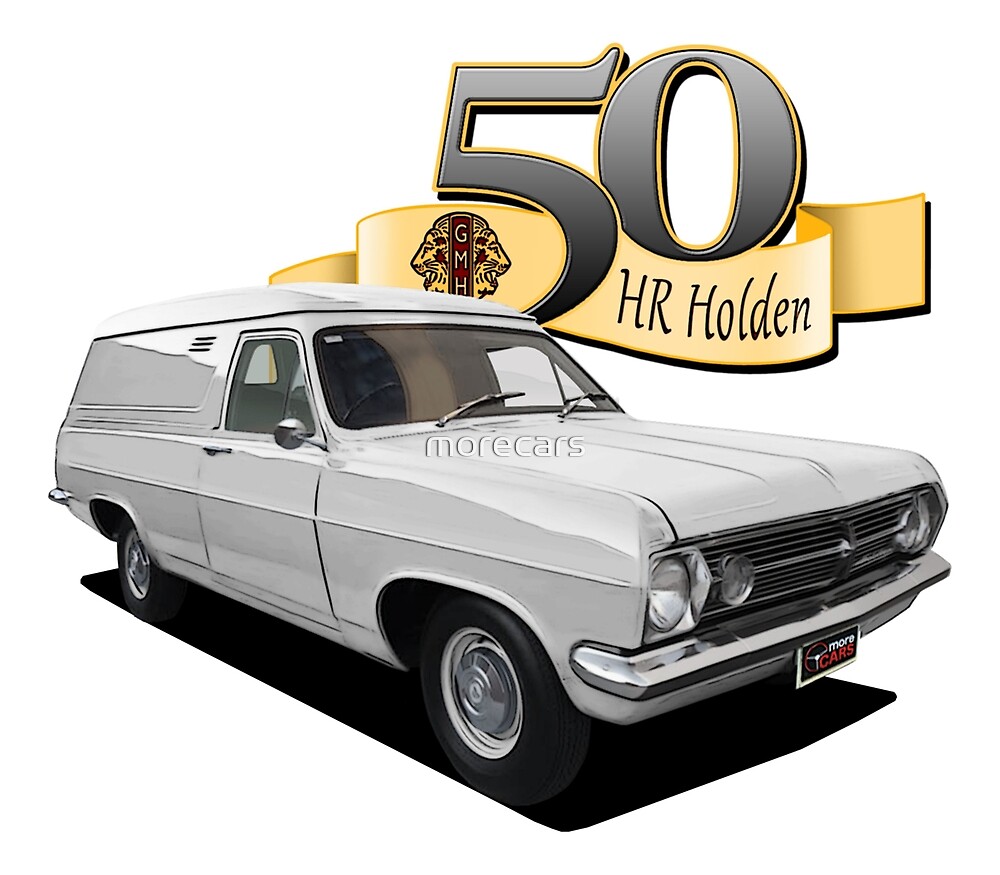 "HR Holden Panel Van - White" by morecars | Redbubble