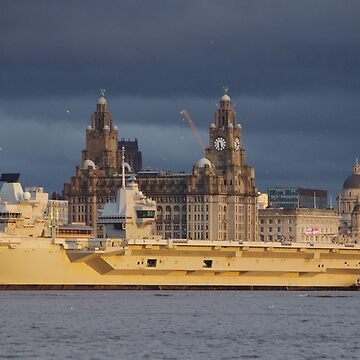 "HMS Prince of Wales and the Royal Iris" Postcard for Sale by ...