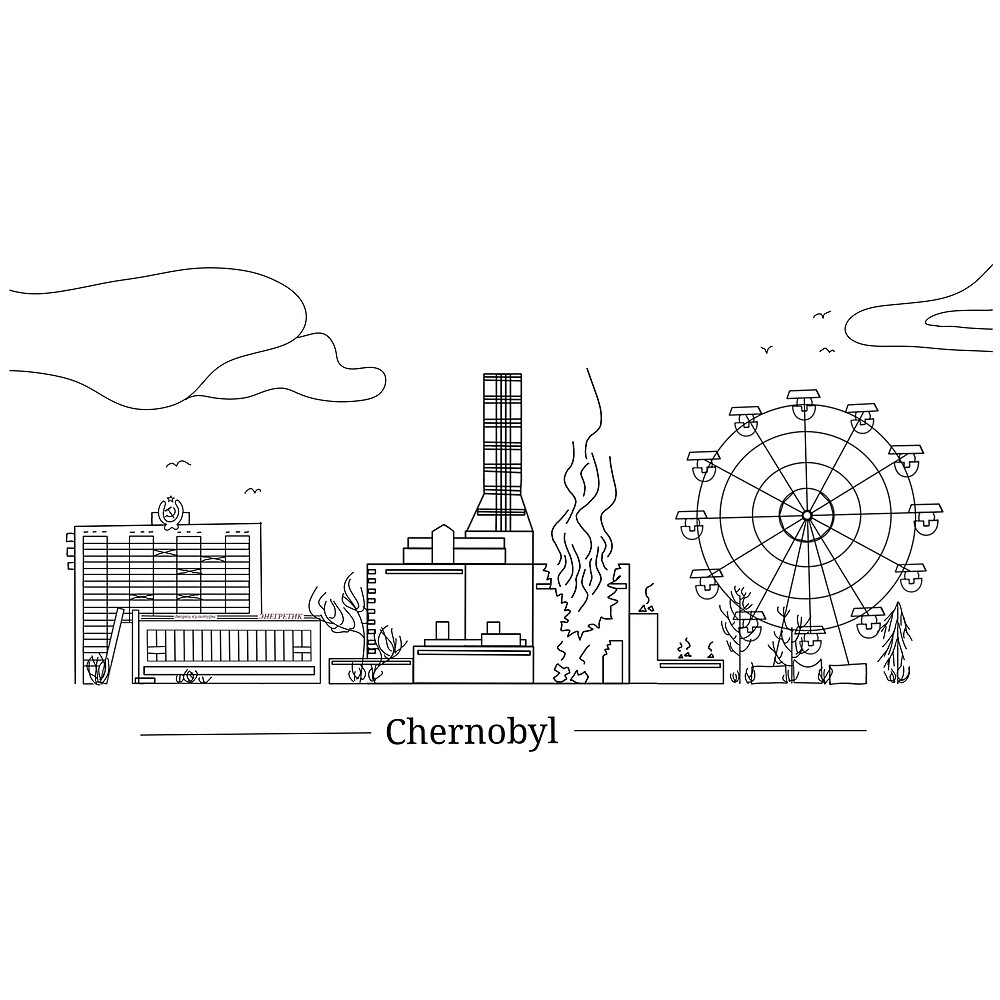 "Panorama of the Chernobyl nuclear power plant" by erroman | Redbubble