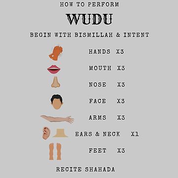 "Wudu- Transparent sticker" Sticker for Sale by islamiccrafts | Redbubble