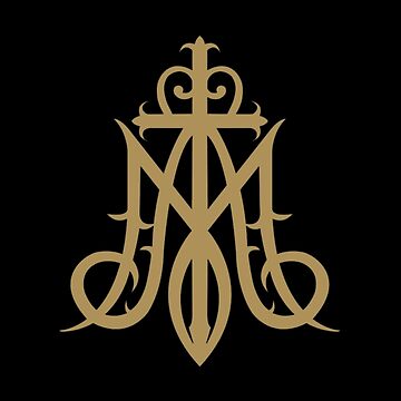 "Virgin Mary Monogram" Poster for Sale by Original1977 | Redbubble