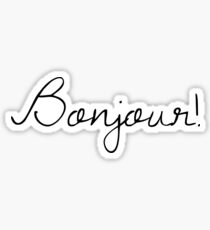 Bonjour: Stickers | Redbubble
