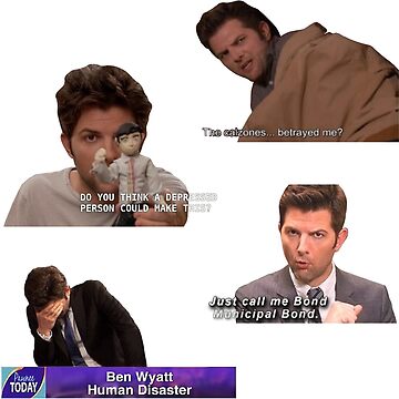 "Ben Wyatt Quotes- 4Pack" Sticker for Sale by MonCheriShoppe | Redbubble