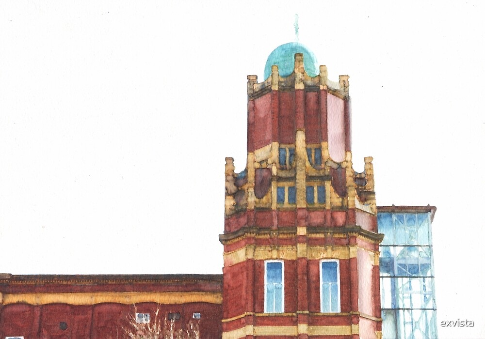 "Manchester - Broadstone Mill, Reddish" by exvista | Redbubble