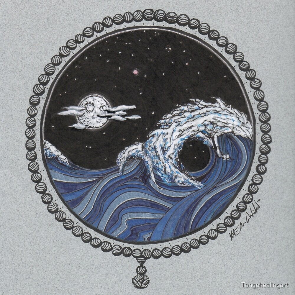 "Night Wave Mandala" by Tangohealingart | Redbubble