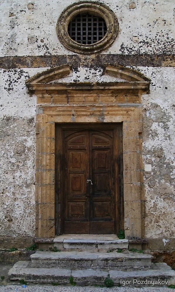"Marzamemi, Sicily. Church Door" by Igor Pozdnyakov | Redbubble