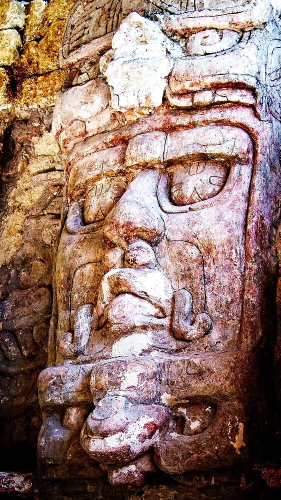 "Temple of the Masks Kohunlich" by Yukondick | Redbubble