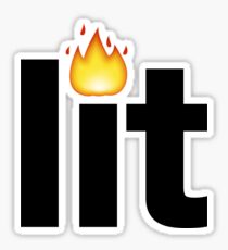 Lit Emoji Design & Illustration: Stickers | Redbubble | Redbubble