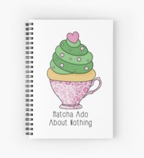 Matcha Pun: Spiral Notebooks | Redbubble