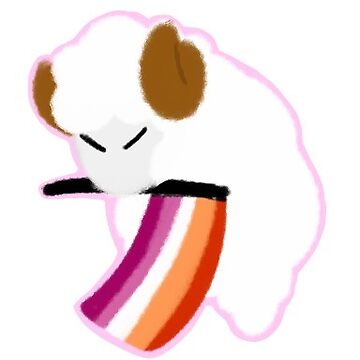 "Lesbian Sheep" Sticker for Sale by SamWasNeverHere | Redbubble
