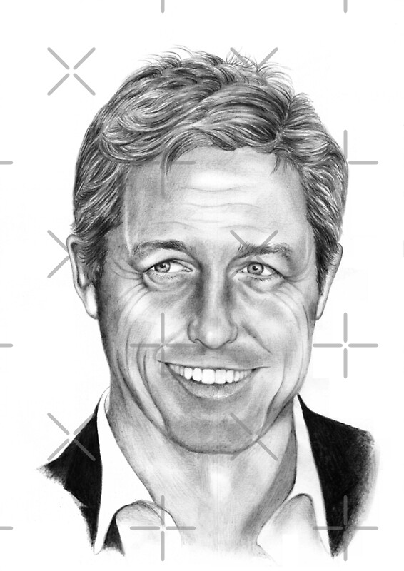 "Hugh Grant" by Margaret Sanderson | Redbubble