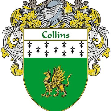"Collins Coat of Arms/Family Crest" Sticker for Sale by William Martin ...