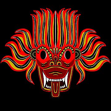 "Ves muhunu Collection (Traditional Devil Mask Set)" Art Board Print ...