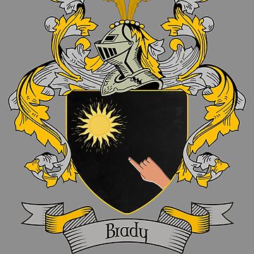"Brady Coat of Arms - Brady Family Crest Shirt" Sticker for Sale by ...