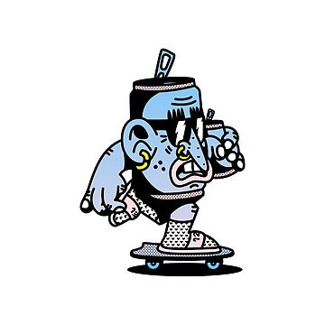 "Skateboard gangster" Sticker by NoelNimmad | Redbubble