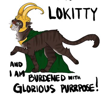"Lokitty" Sticker for Sale by DavonRosenbaum | Redbubble