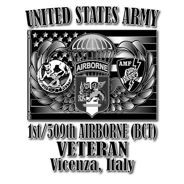 "1st/509th Airborne (BCT)" Sticker for Sale by cp06327 | Redbubble