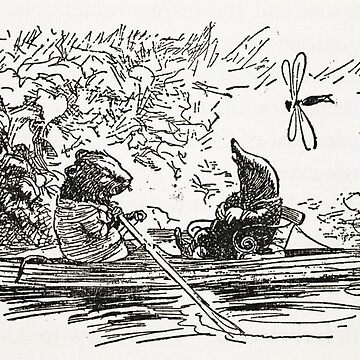 "Ratty and Mole boating Wind in the Willows illustration - Arthur ...