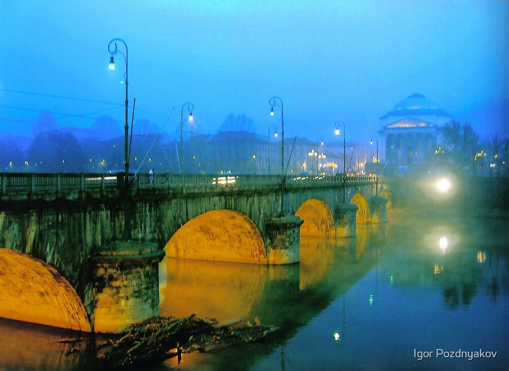 "Ponte Vittorio Emmanuele, Torino" by Igor Pozdnyakov | Redbubble