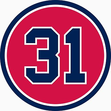 "Greg Maddux #31 Jersey Number" Sticker for Sale by StickBall | Redbubble