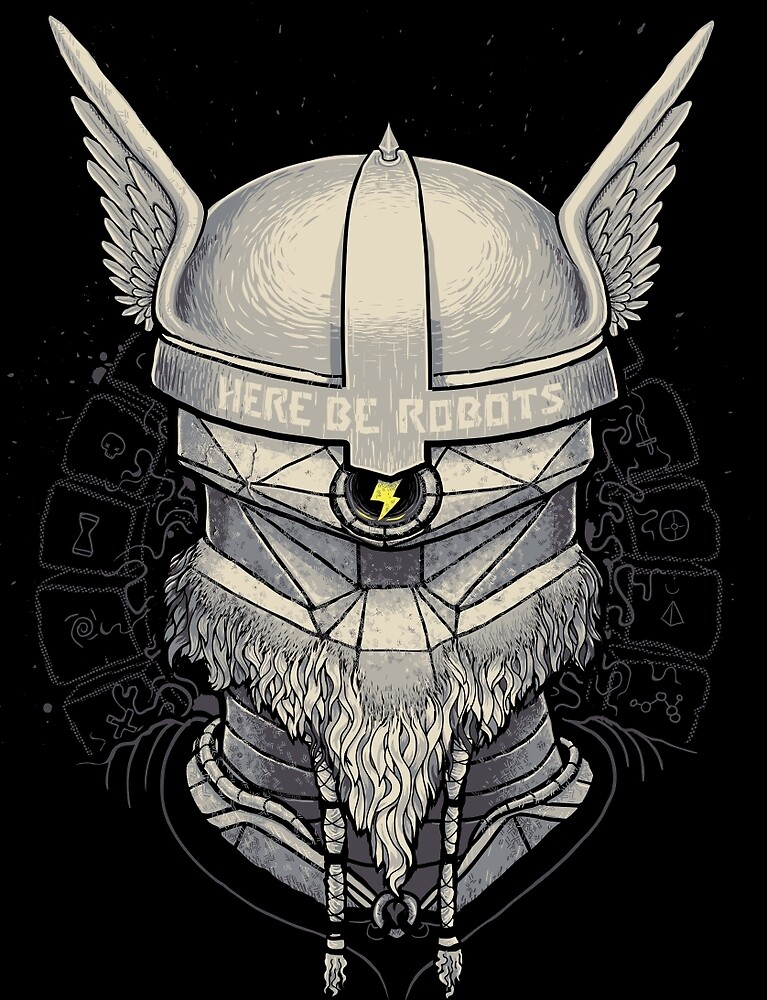 "Viking Robot" by MathijsVissers | Redbubble