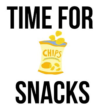 "Time For Snacks" Sticker for Sale by BigMovesHustler | Redbubble