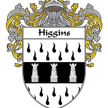 "Higgins Coat of Arms/Family Crest" Greeting Card for Sale by William ...