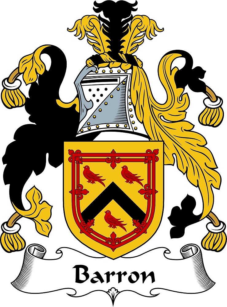 "Barron Coat of Arms / Barron Family Crest" by ScotlandForever | Redbubble