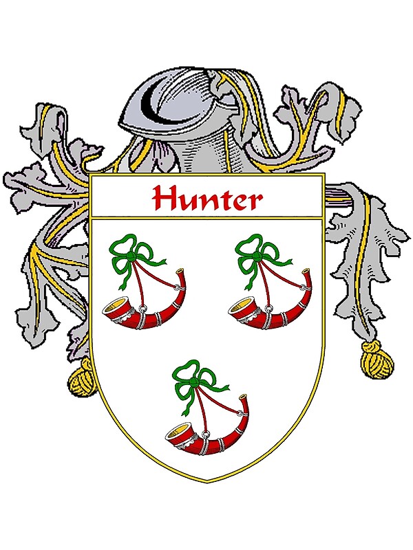 "Hunter Coat of Arms/Family Crest" by William Martin | Redbubble