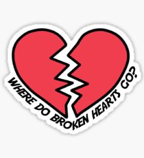 Broken Heart Stickers | Redbubble