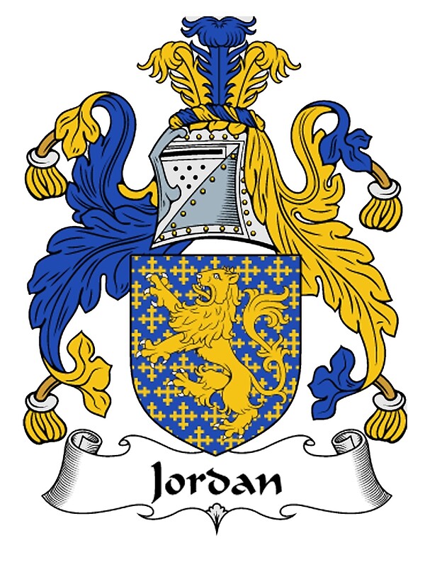 "Jordan Coat of Arms / Jordan Family Crest" by William Martin | Redbubble