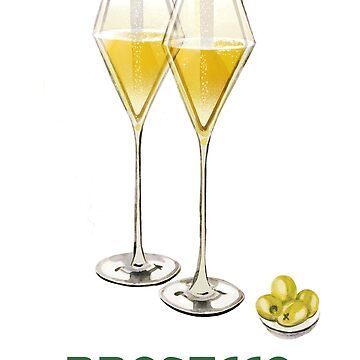 "Prosecco! " Art Print for Sale by lisaadesign | Redbubble