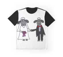 "Cool Funny Sheep Bride and Groom Wedding Art" by naturesfancy | Redbubble