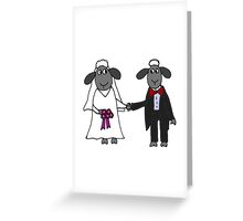 "Cool Funny Sheep Bride and Groom Wedding Art" by naturesfancy | Redbubble