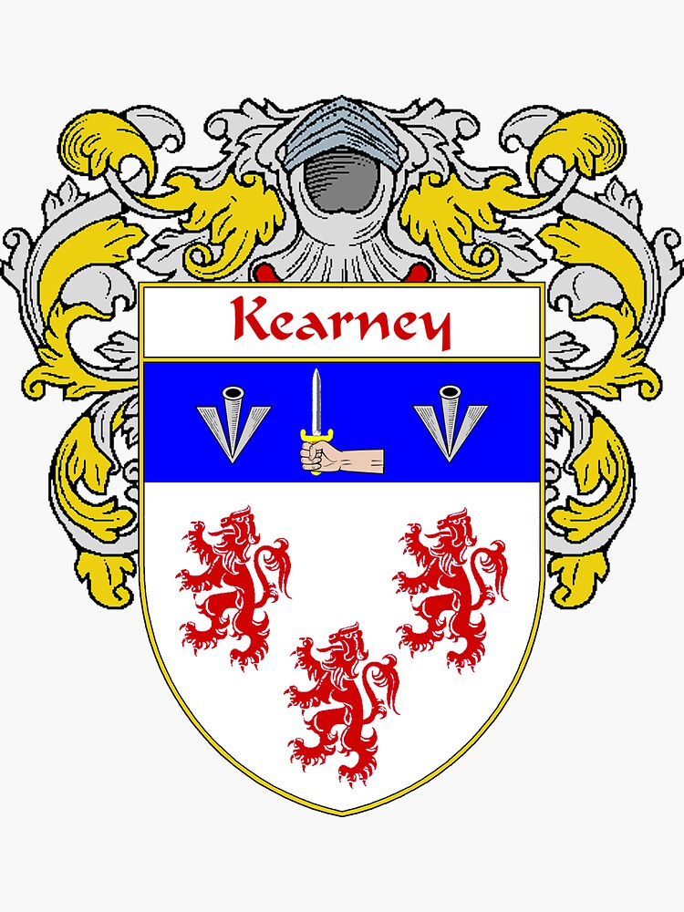 "Kearney Coat of Arms/Family Crest" Sticker by IrishArms | Redbubble