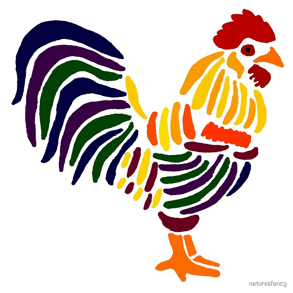 "Cool Colorful Rooster Art Abstract" by naturesfancy | Redbubble