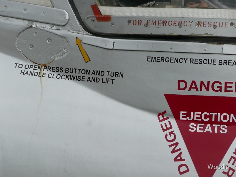 "Danger! Ejection seat" by Woodie | Redbubble