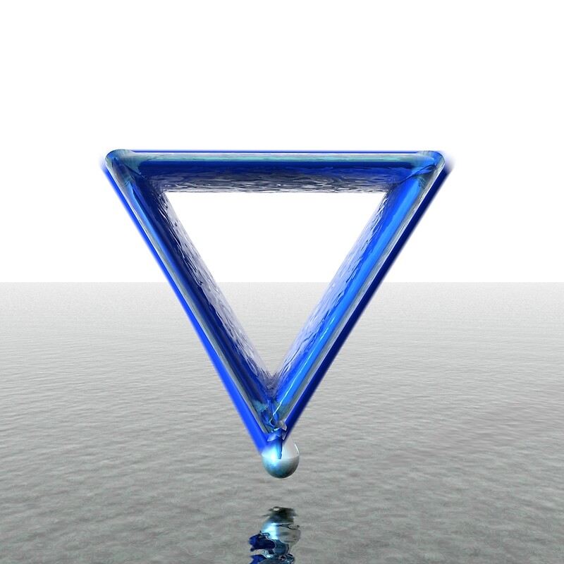 "Water Alchemy Symbol - With Raindrop" by sciencenotes | Redbubble