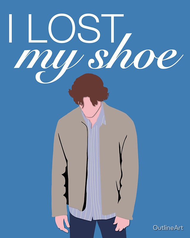 "I Lost My Shoe " Stickers by OutlineArt | Redbubble