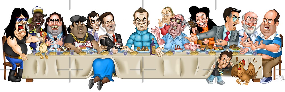 "Mostri del Tubo - Ultima Cena " by Dan e Dav Store | Redbubble