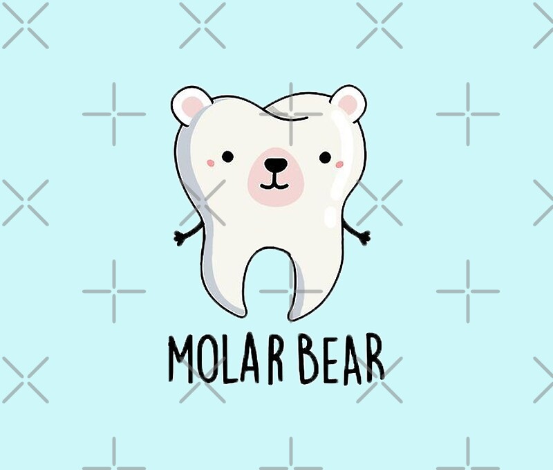 "Molar Bear Polar Bear Cartoon Pun" by 14Smith15 | Redbubble