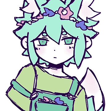 "OMORI Basil" Sticker for Sale by 404 DEUS | Redbubble