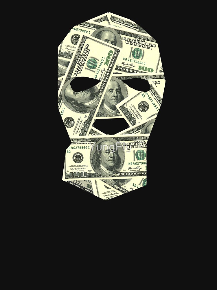"Money Ski-Mask" T-shirt by YungFly | Redbubble