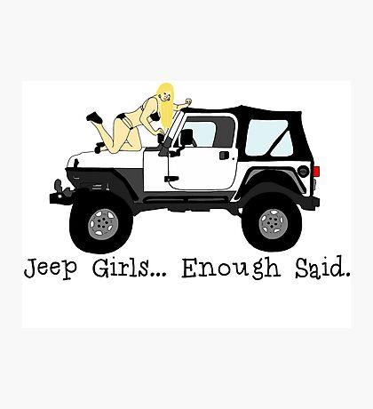 Jeep Pinup: Photographic Prints | Redbubble
