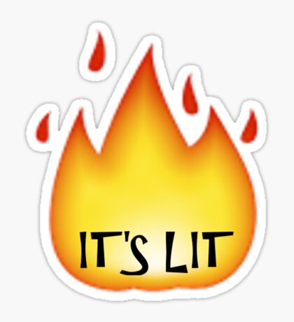 Sticker: Fire Emoji | Redbubble