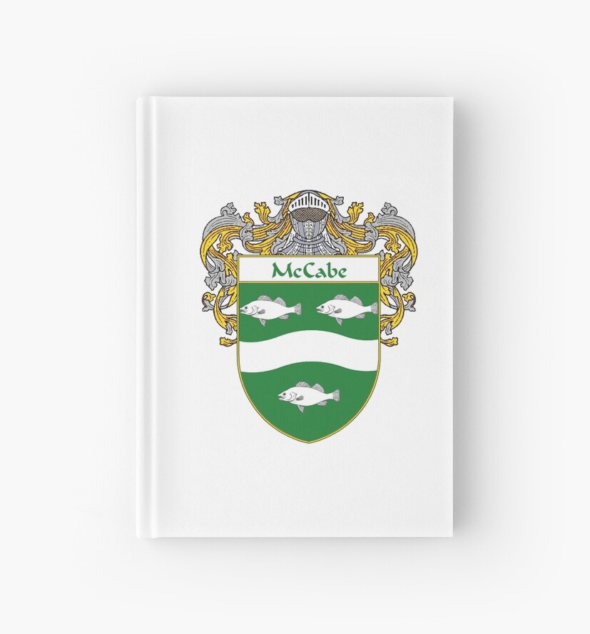 "McCabe Coat of Arms/Family Crest" Hardcover Journal by IrishArms ...