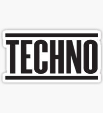 Techno: Sticker | Redbubble