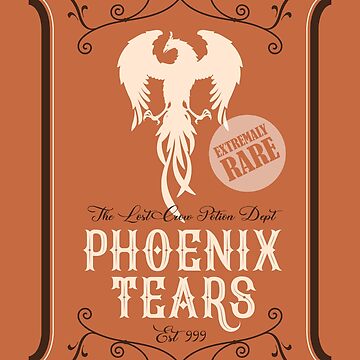 "Phoenix tears label" Sticker for Sale by legateesofmoon | Redbubble