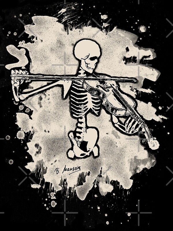 "Bone violin - bleached cream white" by Bela-Manson | Redbubble